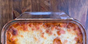 Easy Penne Pasta Bake Recipe with Mozzarella and Marinara - Homely Hens